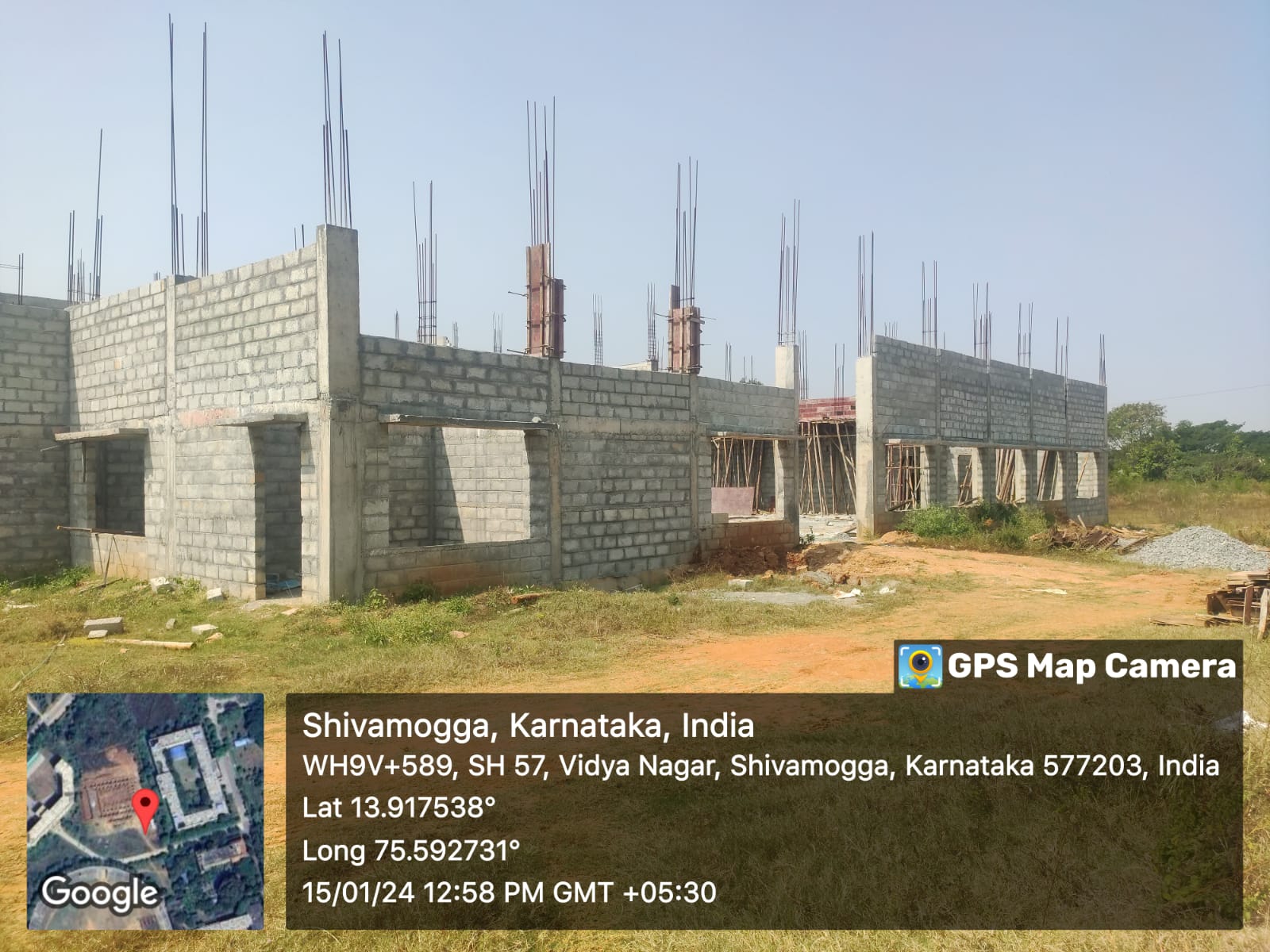 Construction of Indoor Stadium at Sahyadri College Campus, Shivamogga ...